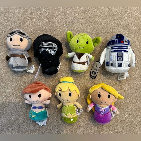 Disney Itty Bitty | Toys | Disney Itty Bittys Mini Plush Lot Of 7 ...